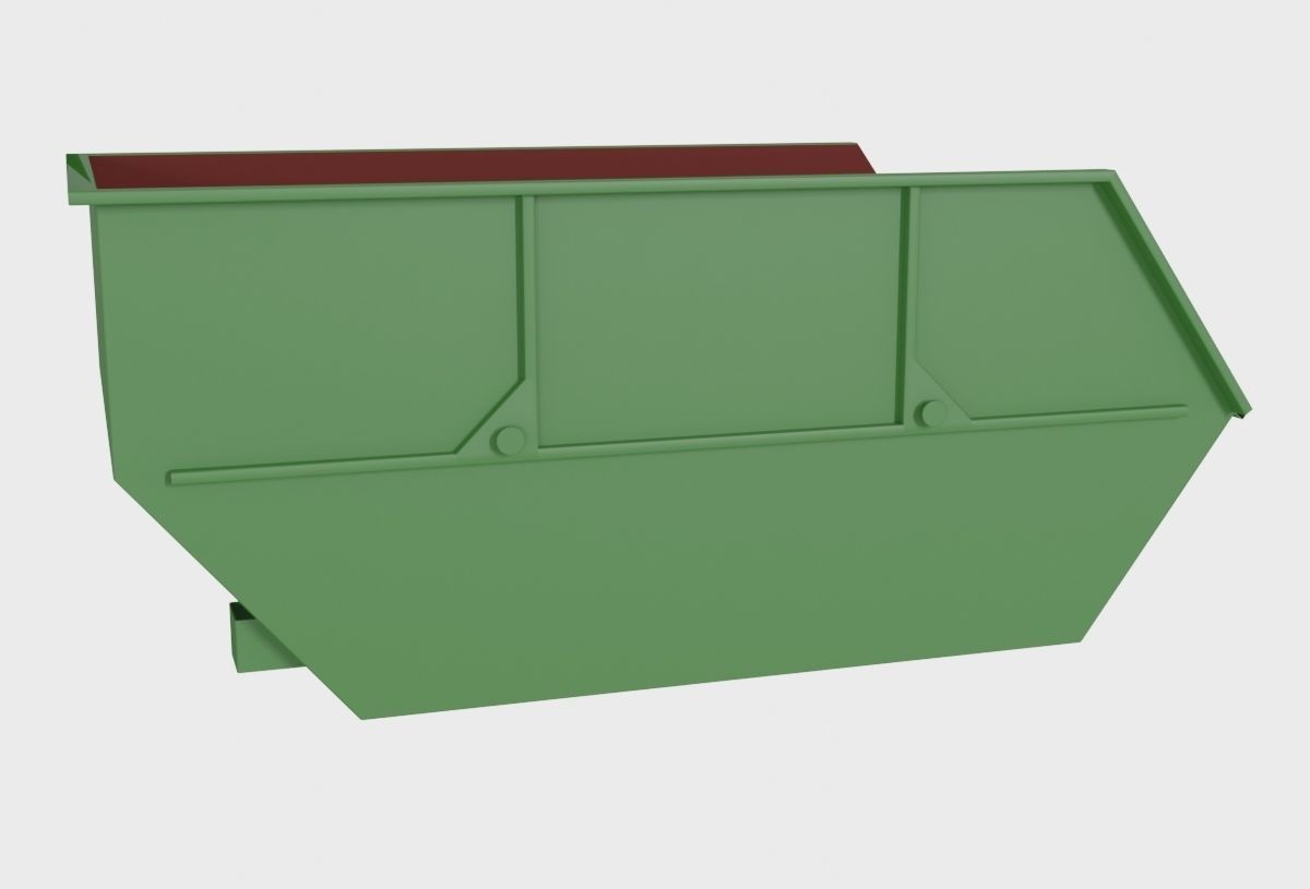 3D model Steel dumpster 8 cubic meters VR / AR / low-poly | CGTrader