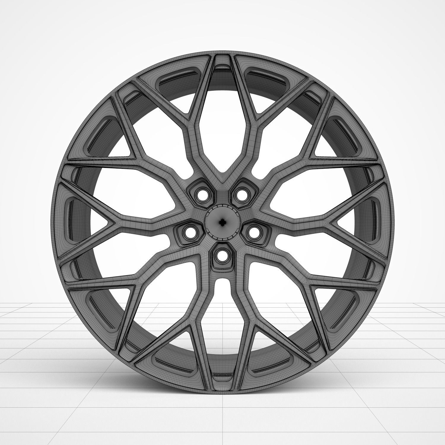 Vossen HF-2 wheels 3D model | CGTrader