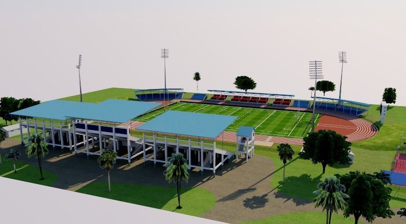 Apia Park Stadium - Samoa 3D model | CGTrader