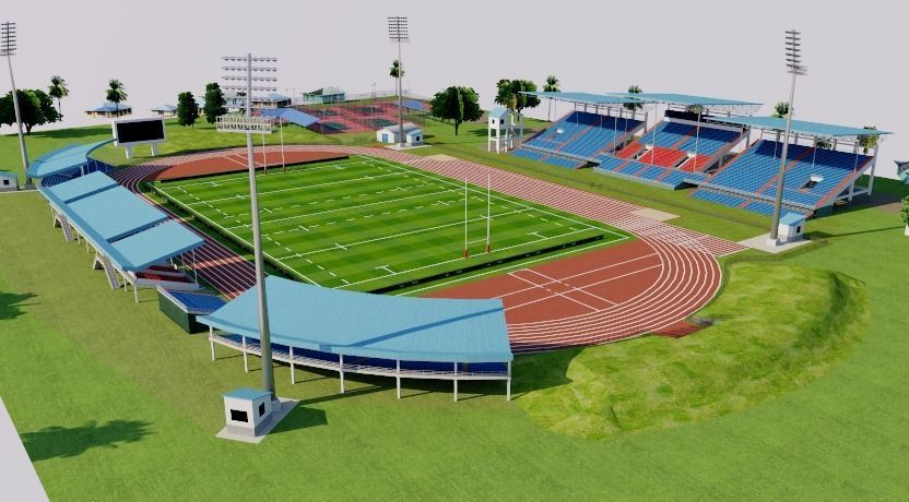 Apia Park Stadium - Samoa 3D model | CGTrader