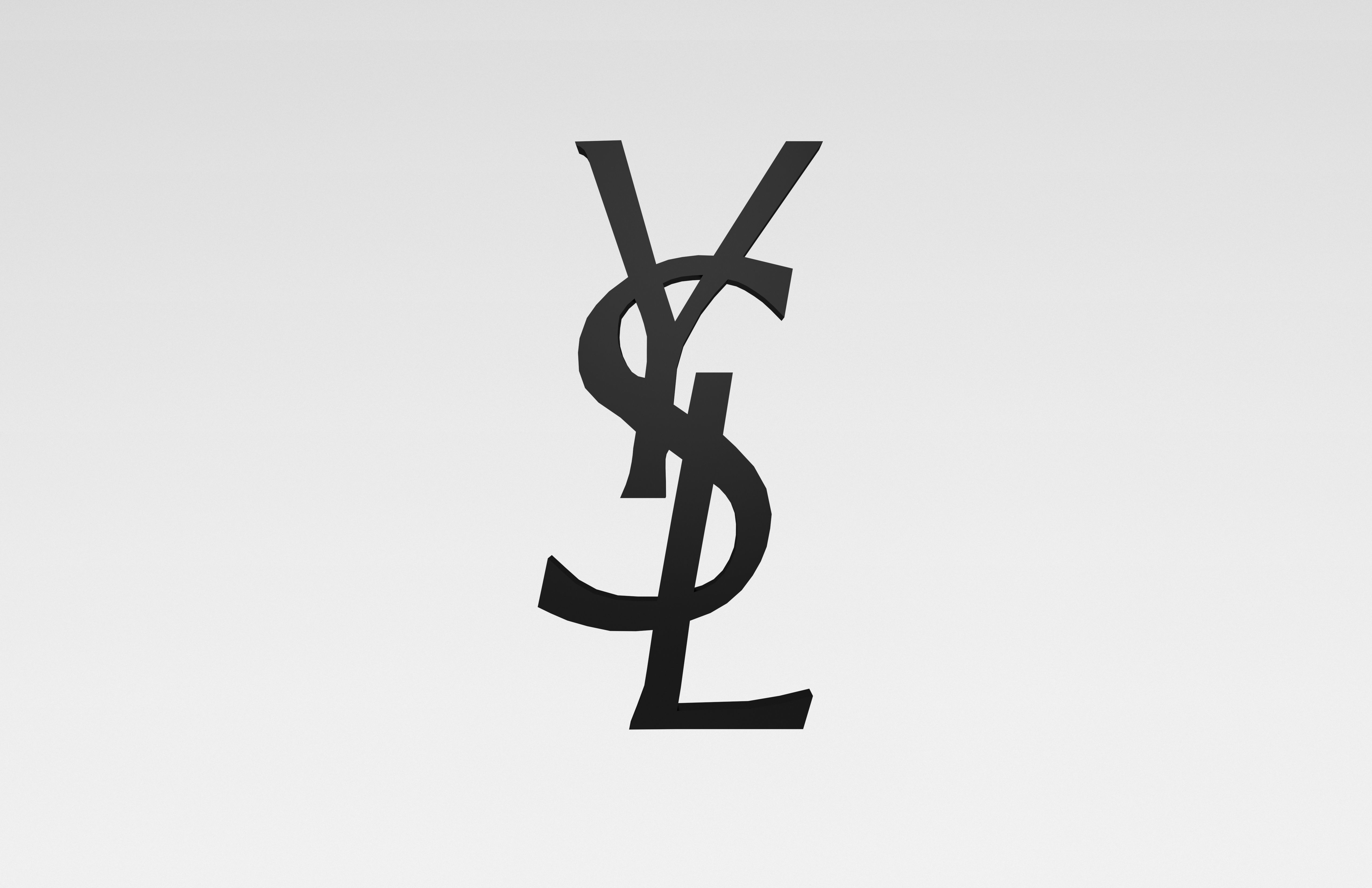 YSL Logo v1 010 free VR / AR / low-poly 3D model | CGTrader