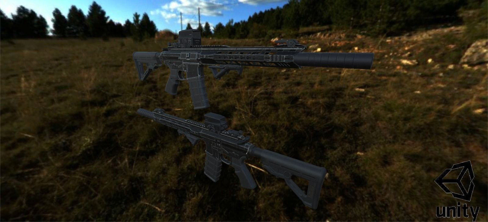 3D model Modular Combat Rifle-Carbine Variant VR / AR / low-poly | CGTrader
