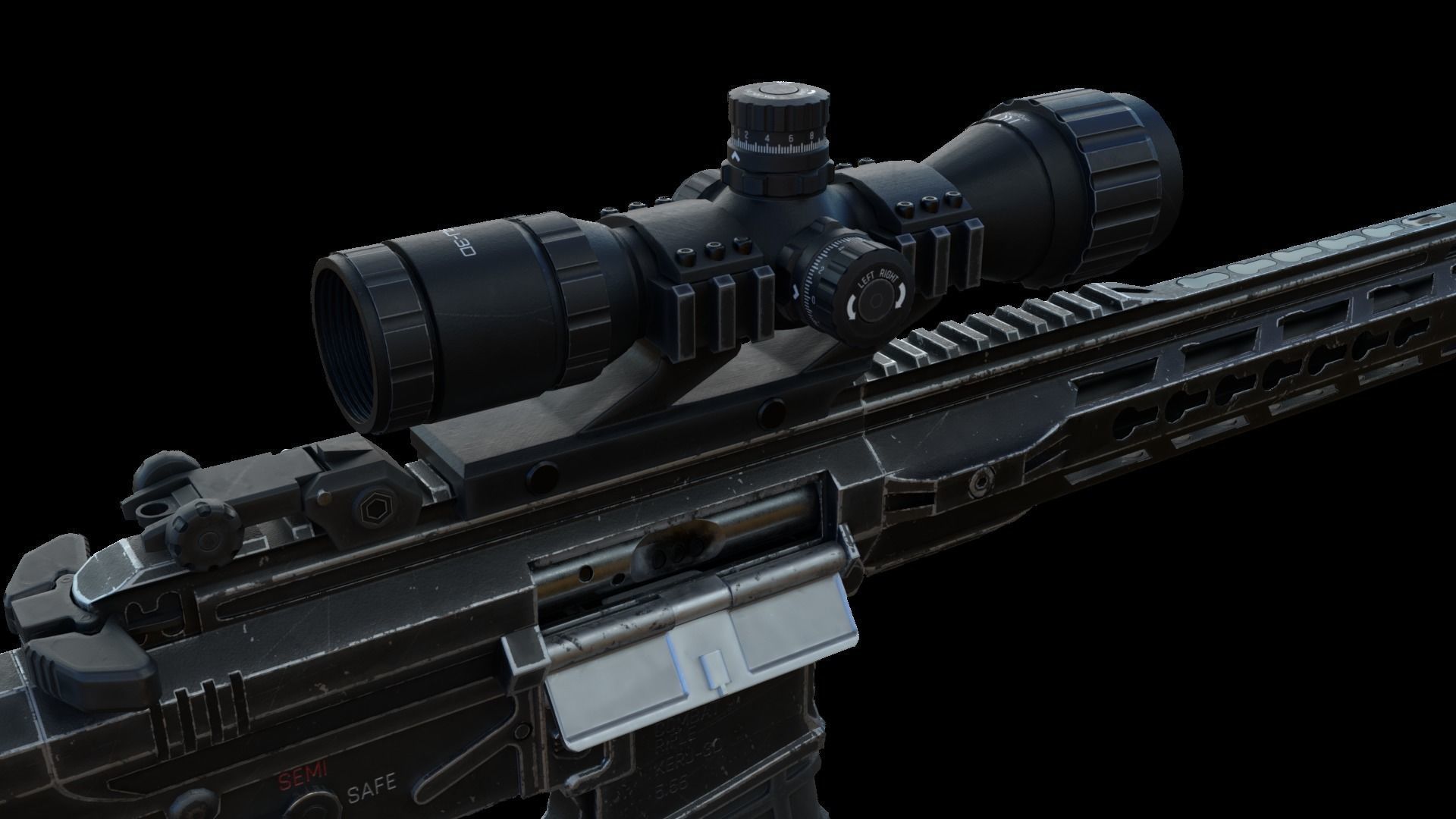 3D model Modular Combat Rifle-Carbine Variant VR / AR / low-poly | CGTrader