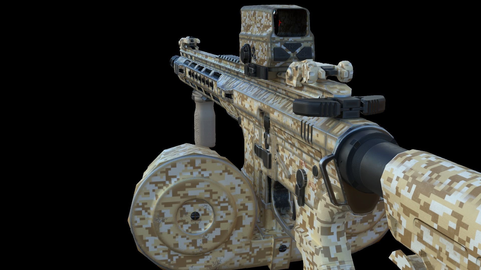 3D model Modular Combat Rifle-Carbine Variant VR / AR / low-poly | CGTrader