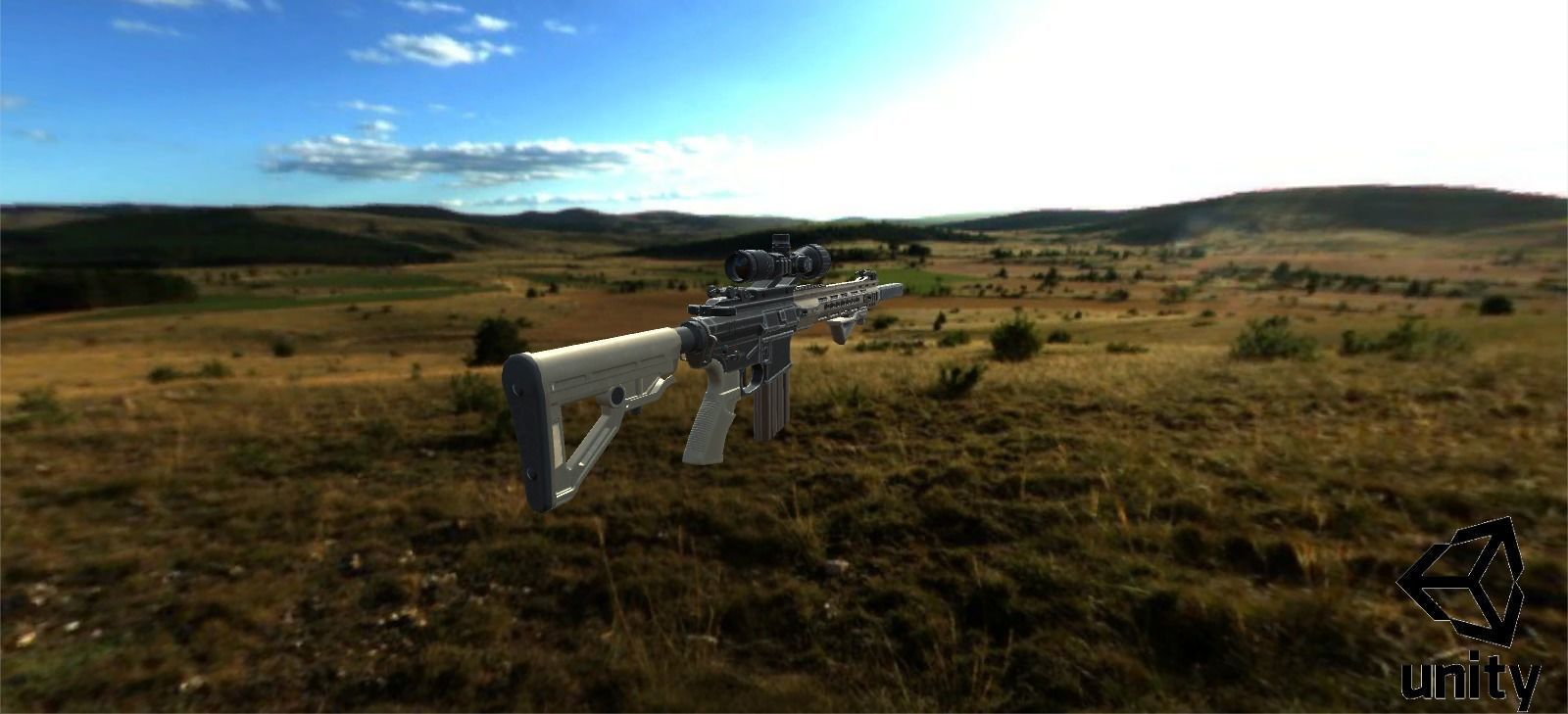 3D model Modular Combat Rifle-Carbine Variant VR / AR / low-poly | CGTrader