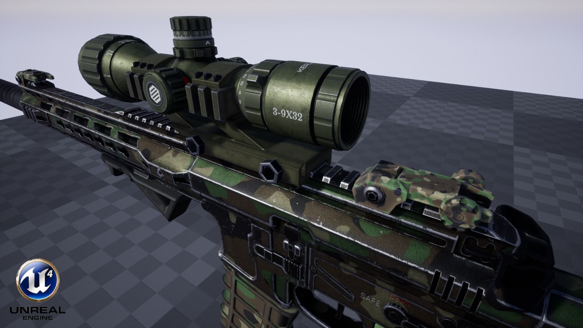 3D model Modular Combat Rifle-Carbine Variant VR / AR / low-poly | CGTrader
