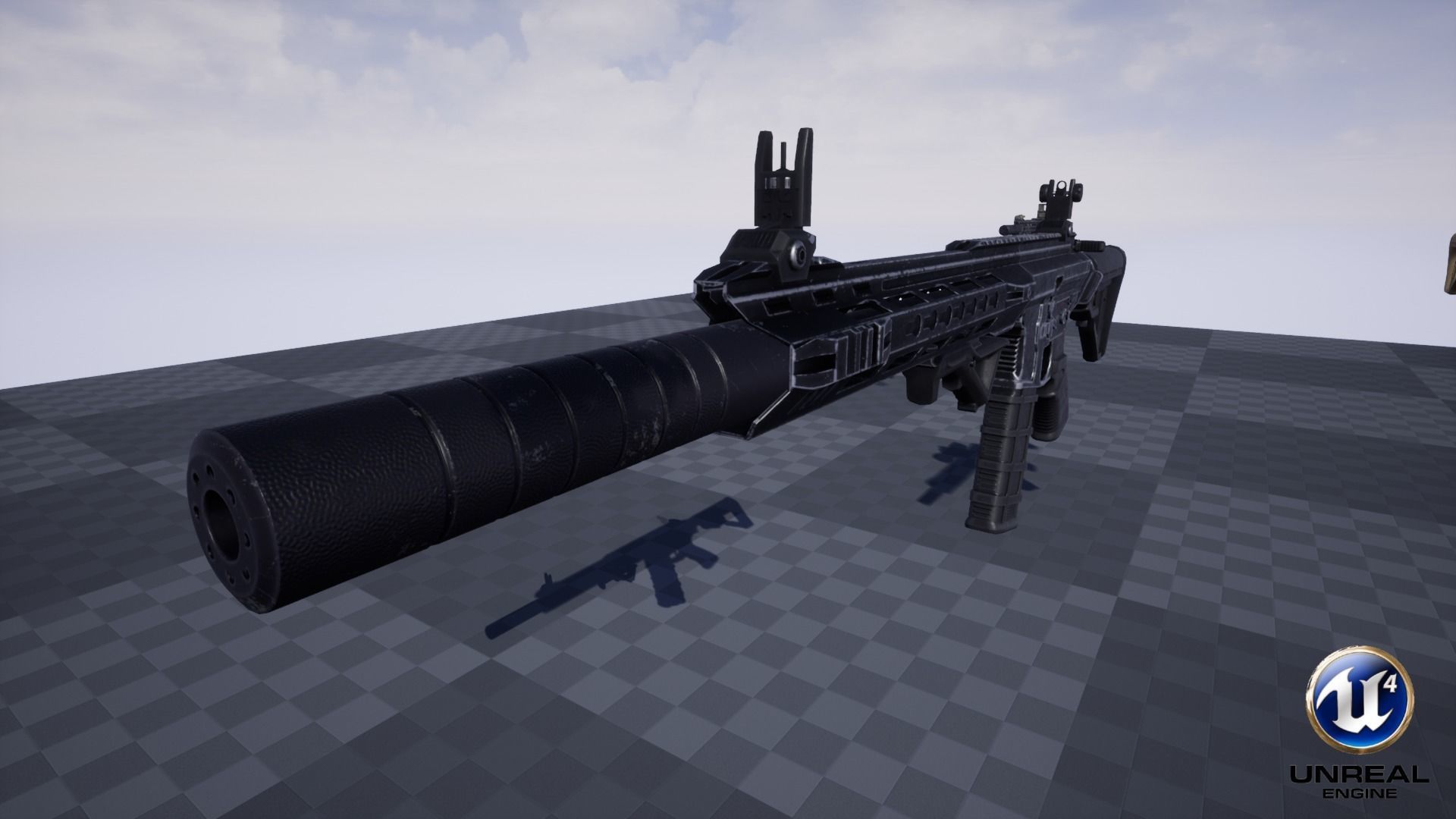 3D model Modular Combat Rifle-Carbine Variant VR / AR / low-poly | CGTrader