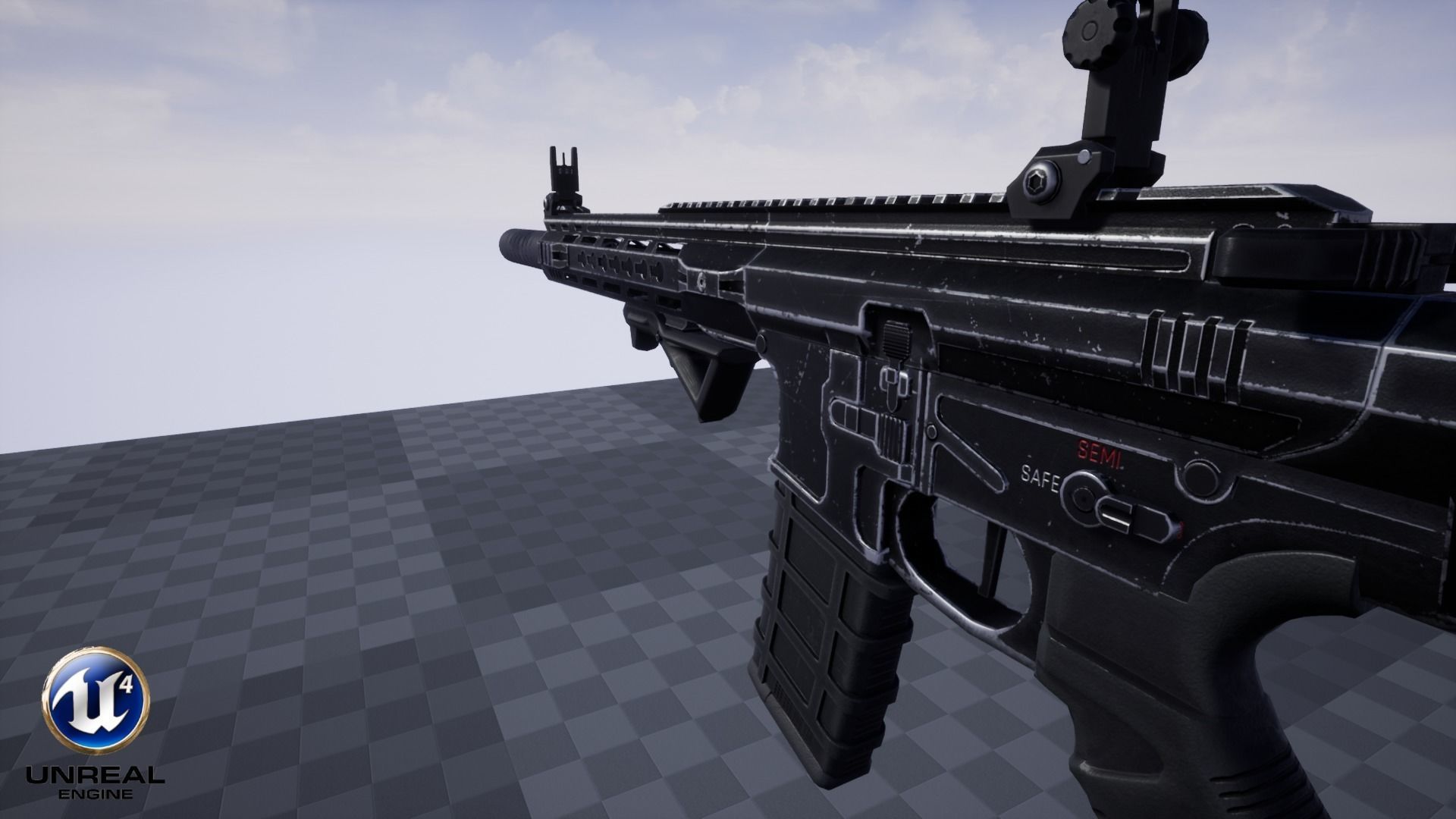3D model Modular Combat Rifle-Carbine Variant VR / AR / low-poly | CGTrader