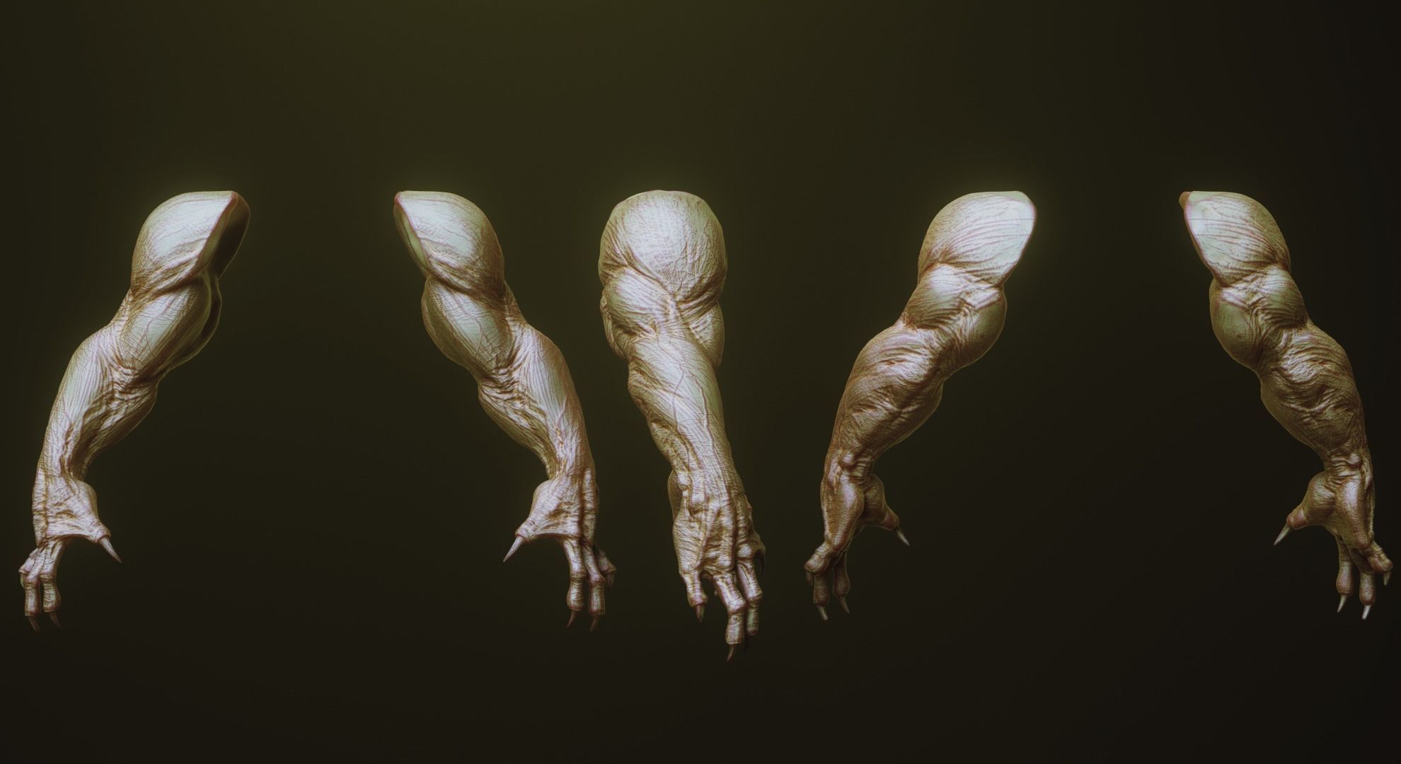 ARMS - 33 Creature arms OBJs and Zbrush IMM 3D model | CGTrader