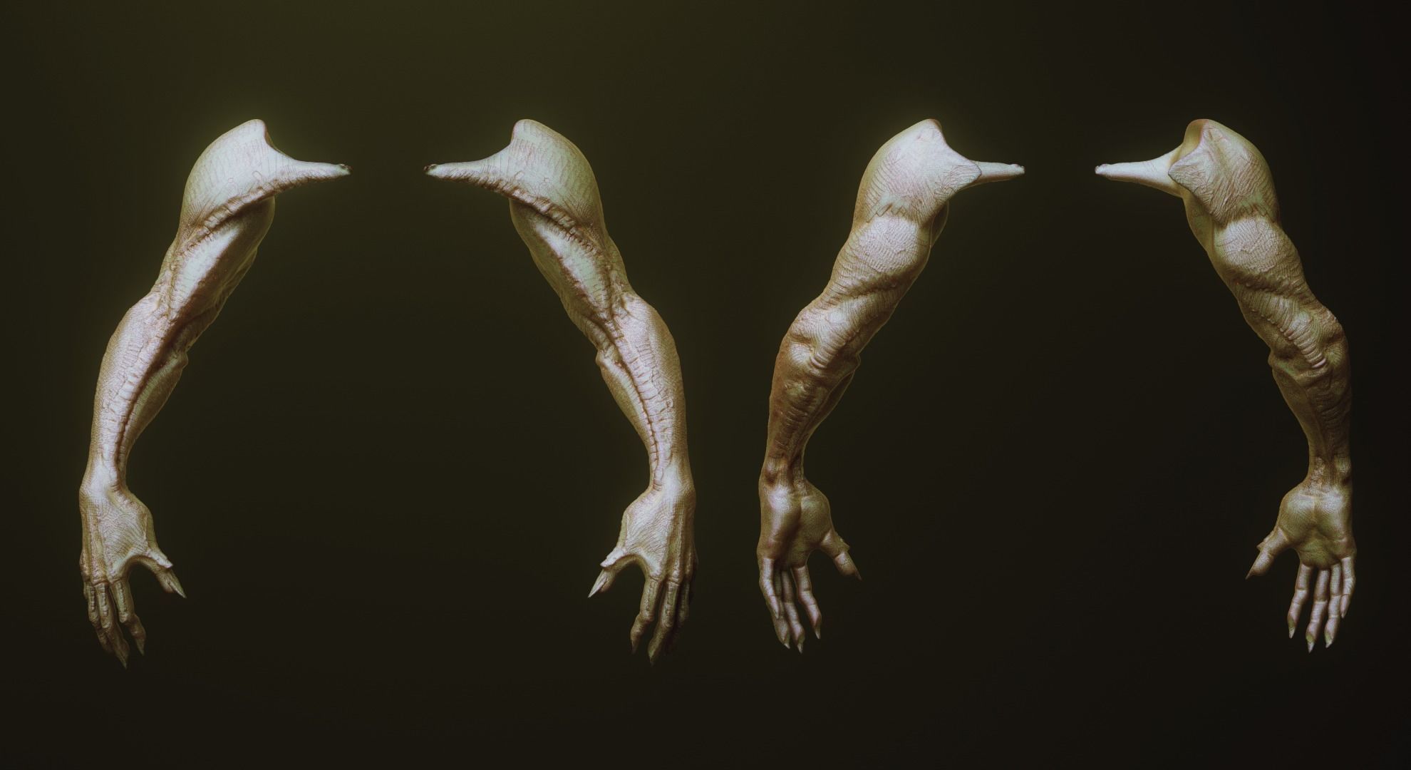 ARMS - 33 Creature arms OBJs and Zbrush IMM 3D model | CGTrader