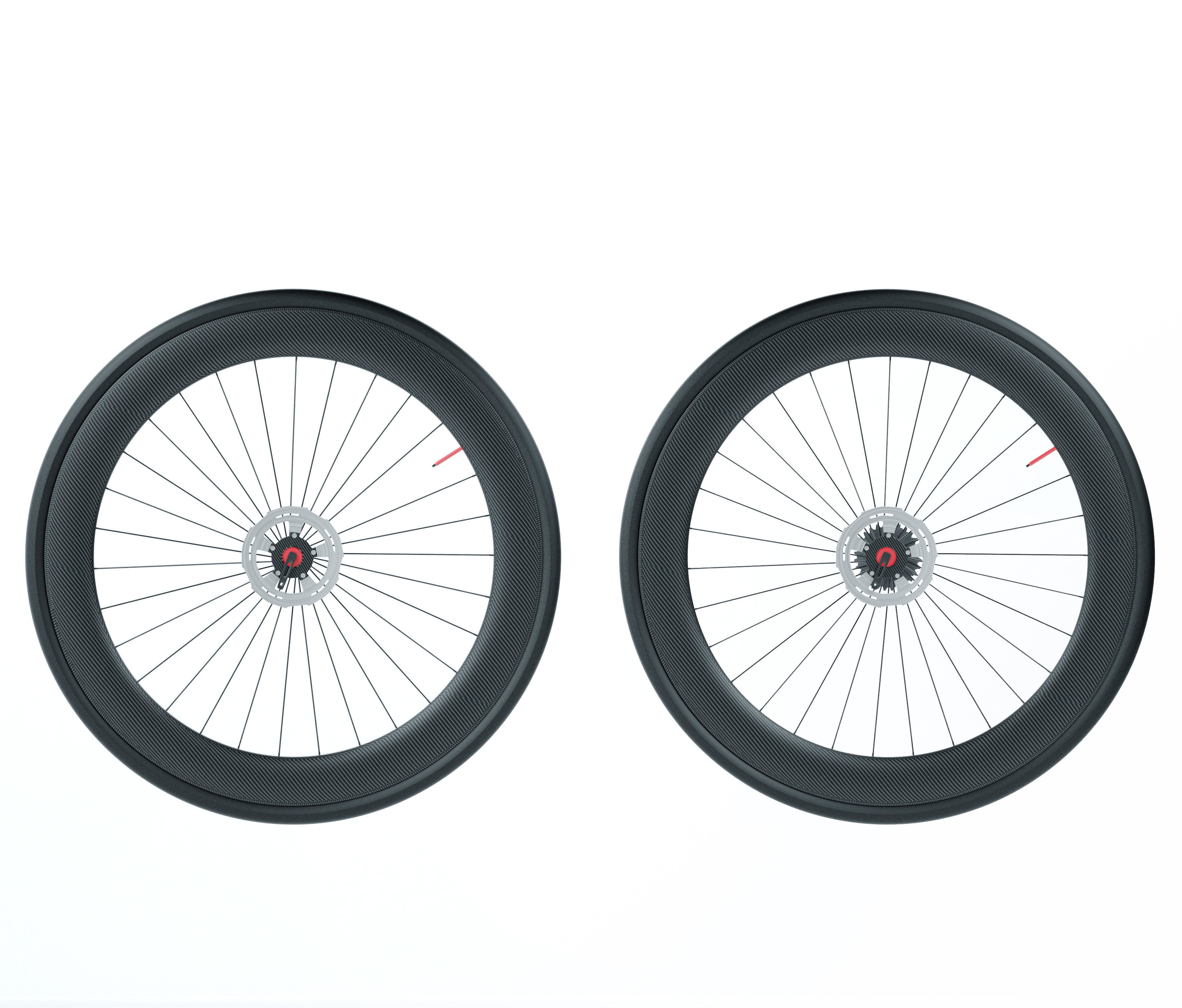 Carbon wheels road bike disc 3D model | CGTrader
