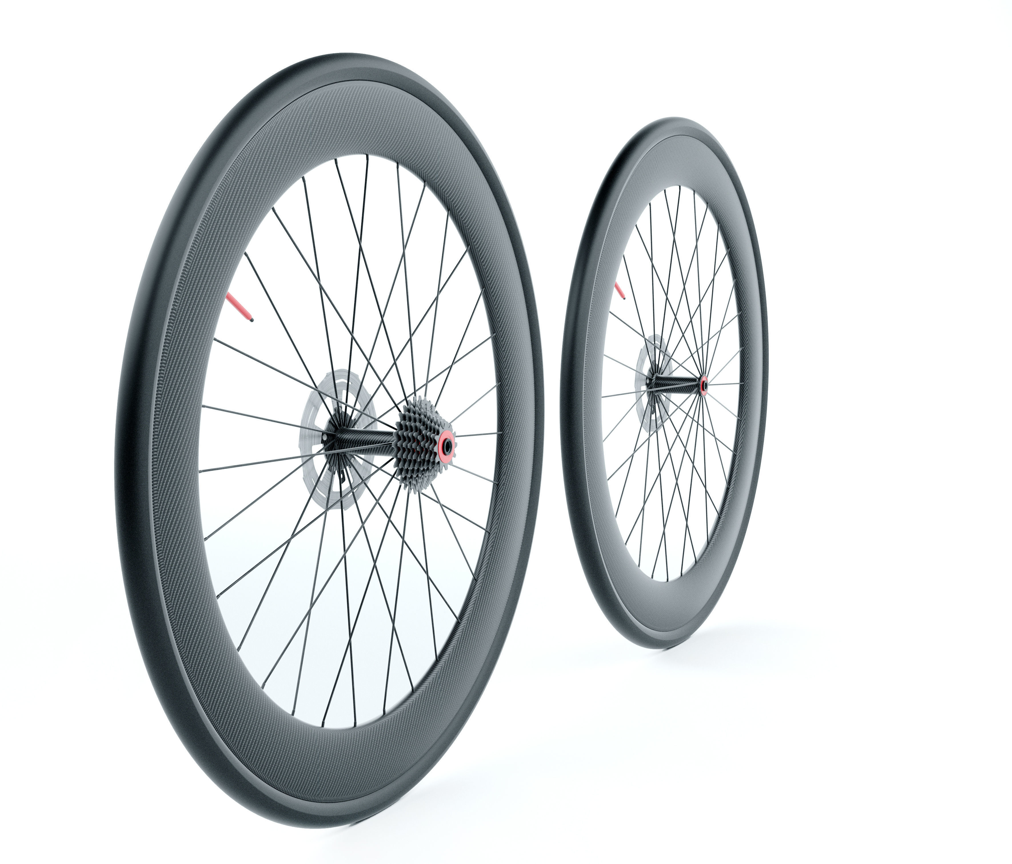 Carbon wheels road bike disc 3D model | CGTrader