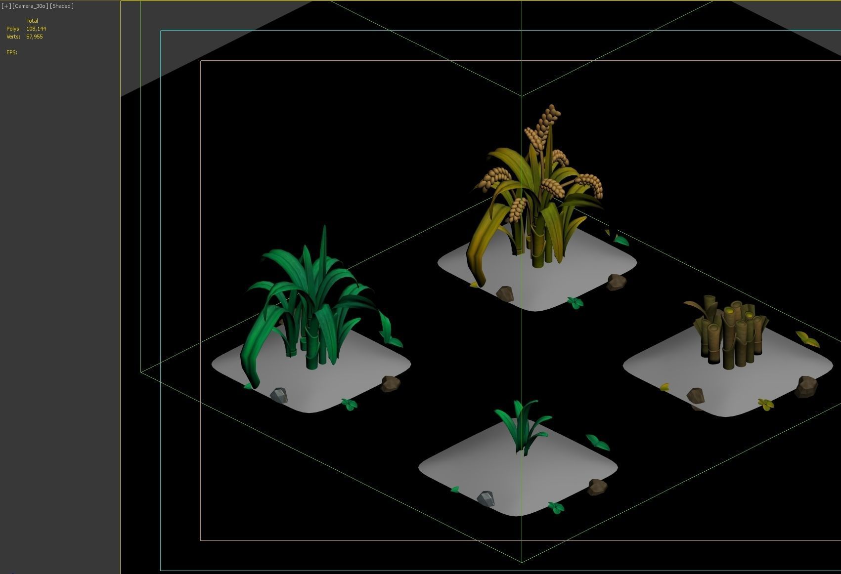 rice Fields 3D model | CGTrader