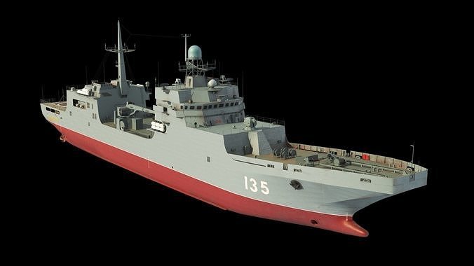 Ivan Gren Landing Ship bdk 11711 3D model | CGTrader