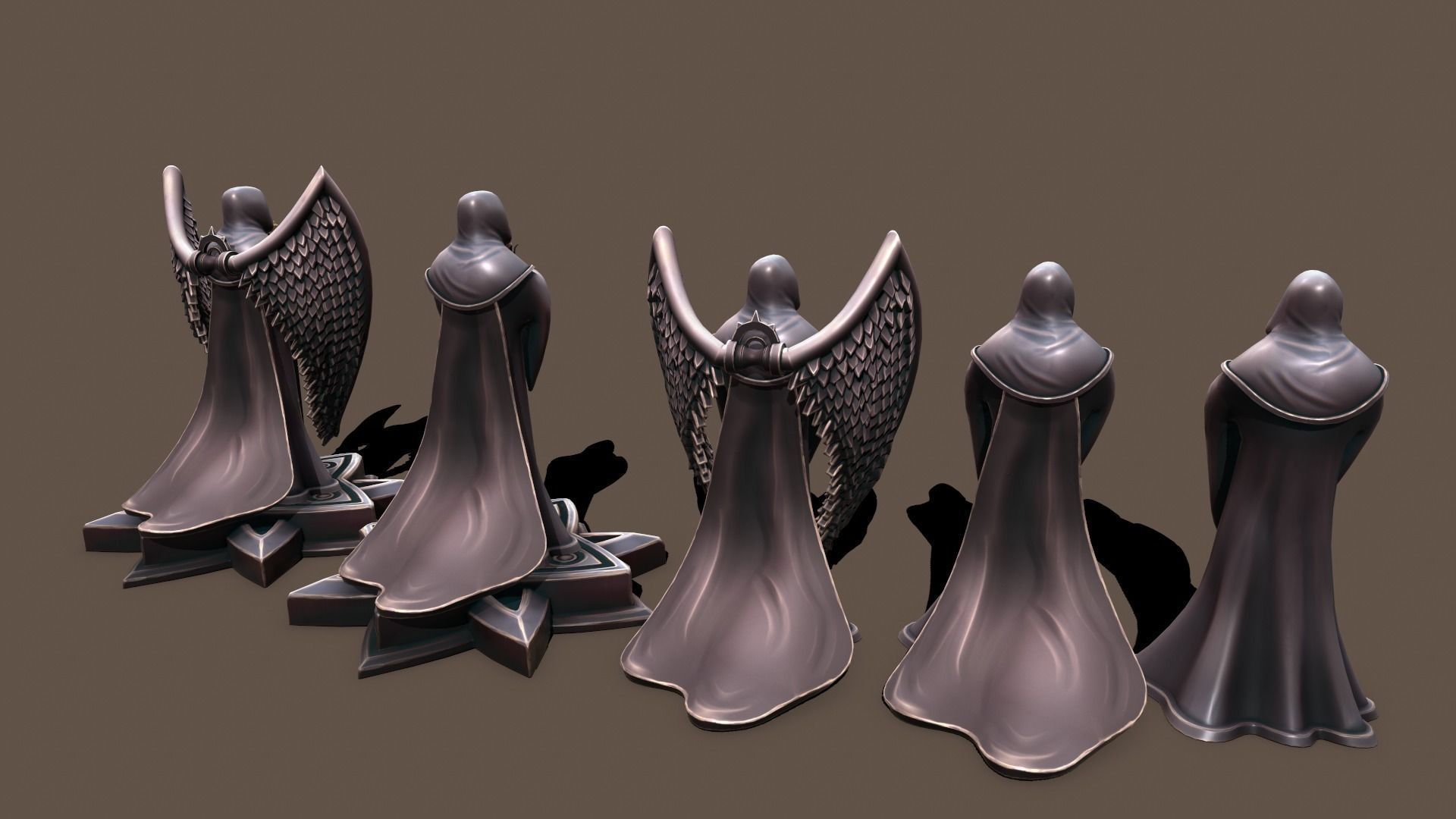 3D model Dark Statues VR / AR / low-poly | CGTrader