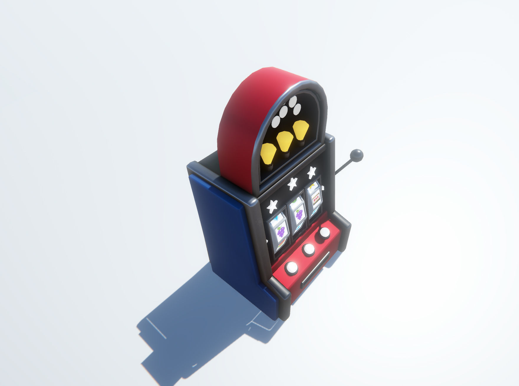 3D model Slot Machine VR / AR / low-poly | CGTrader