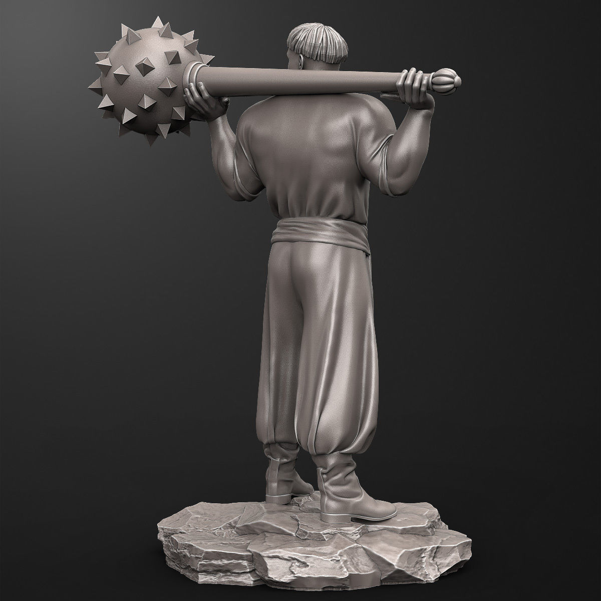 Hero sculpture 3D model 3D printable | CGTrader
