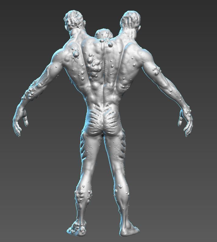 Zombie Mutant 2 3d Model Cgtrader