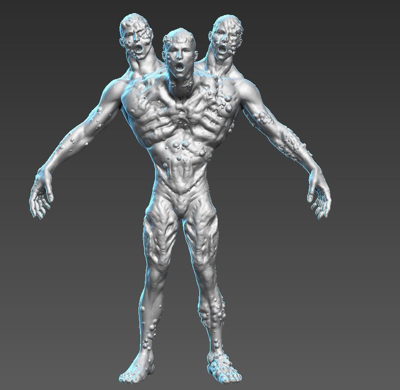 Zombie Mutant 2 3D model | CGTrader