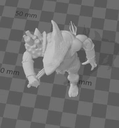 megalodon yetis - ogor mawtribes - dynamic pose 3D model 3D printable ...
