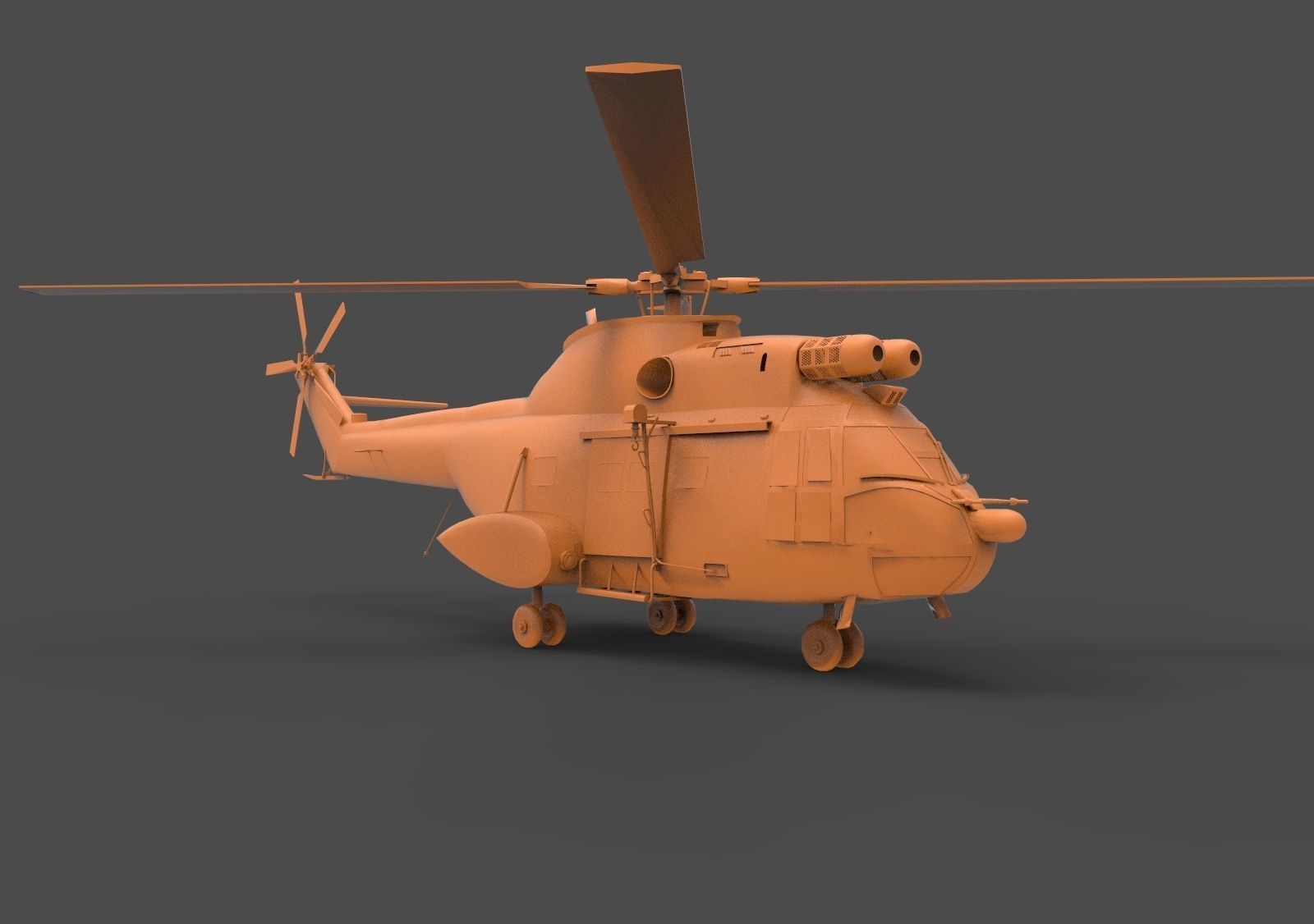 SA 330 Puma 3D model 3D printable | CGTrader
