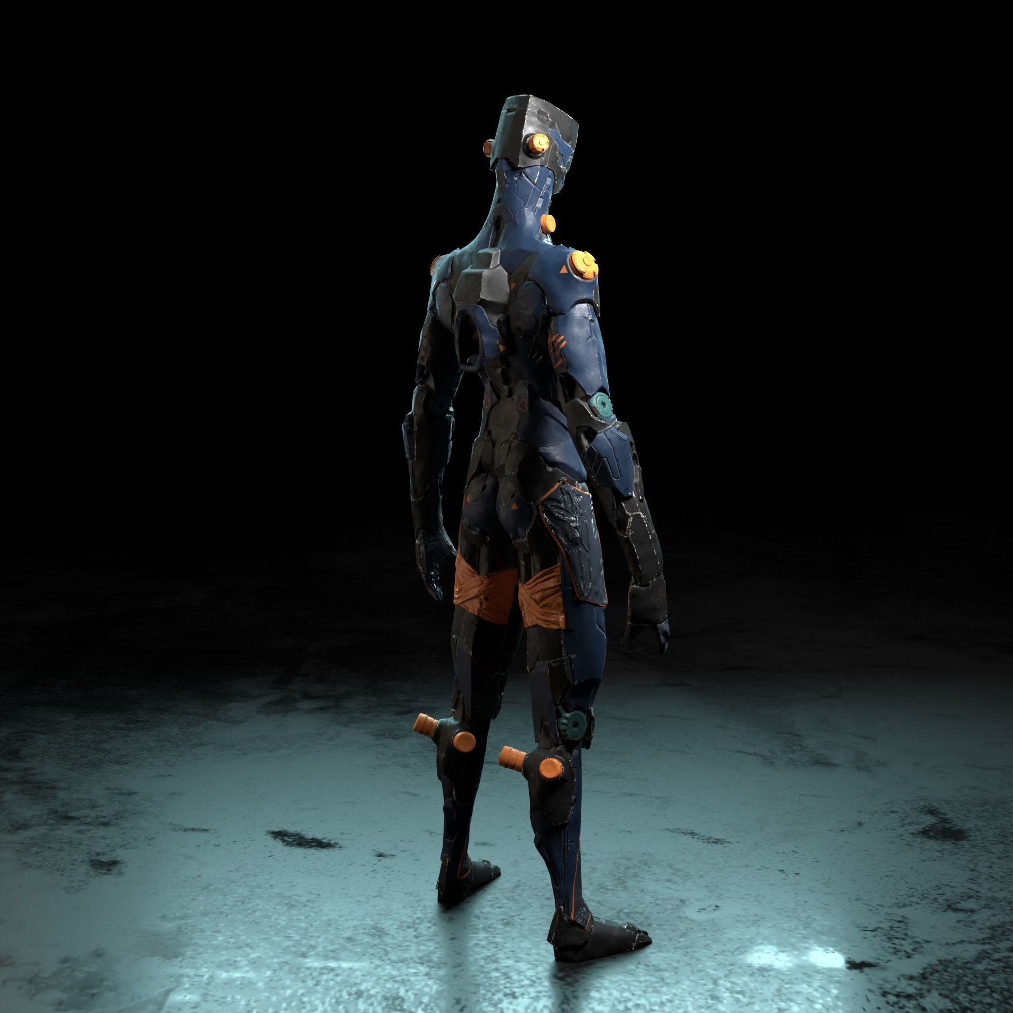 3D model Robot RBT VR / AR / low-poly | CGTrader