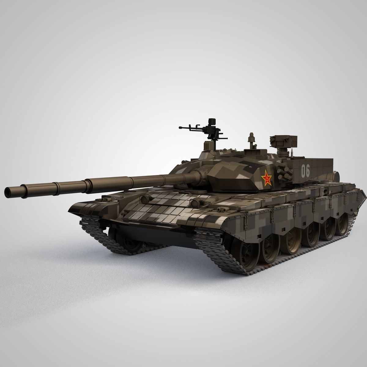 China ZTZ-99 tank 3D model | CGTrader