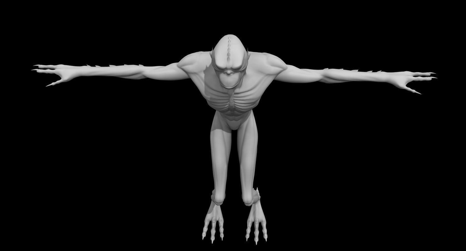 monster creature 3d model 3D model | CGTrader