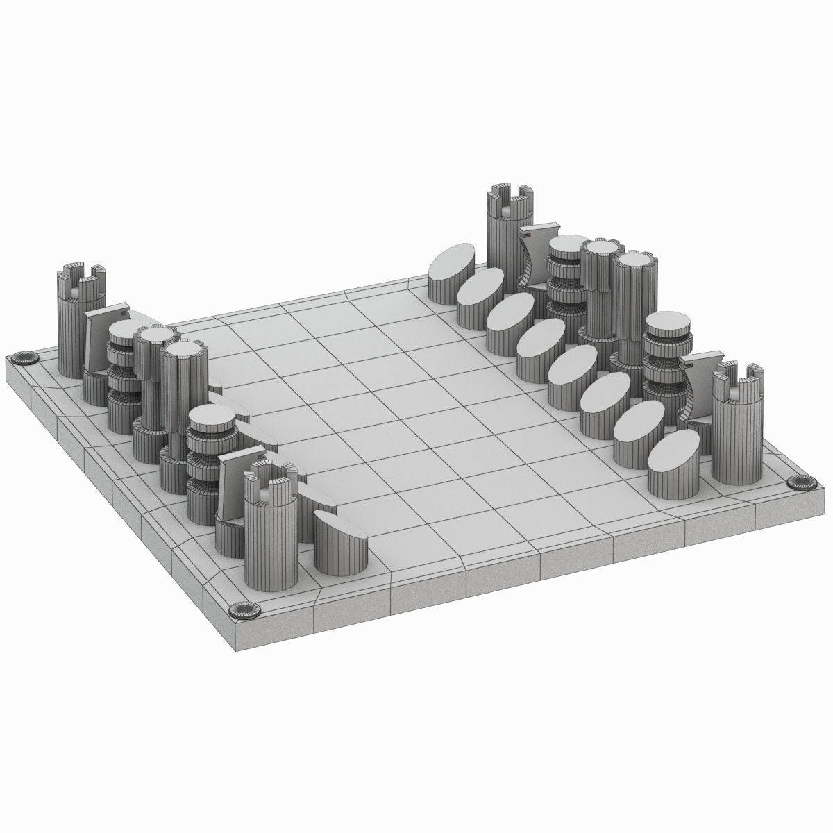 Michael Dumas chess 3D model | CGTrader