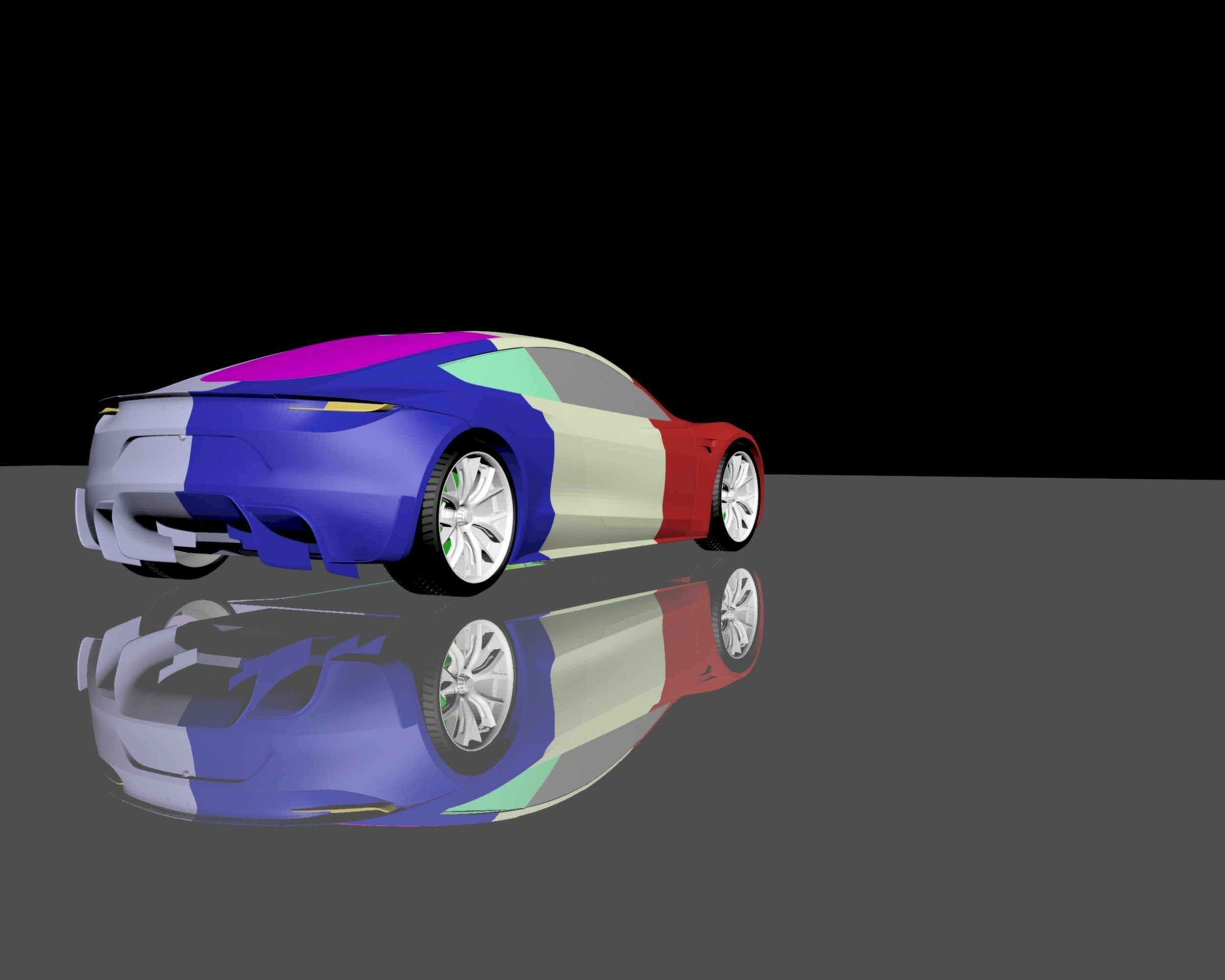 TESLA ROADSTER 2020 FOR 3D PRINTING STL FILES 3D model 3D printable ...