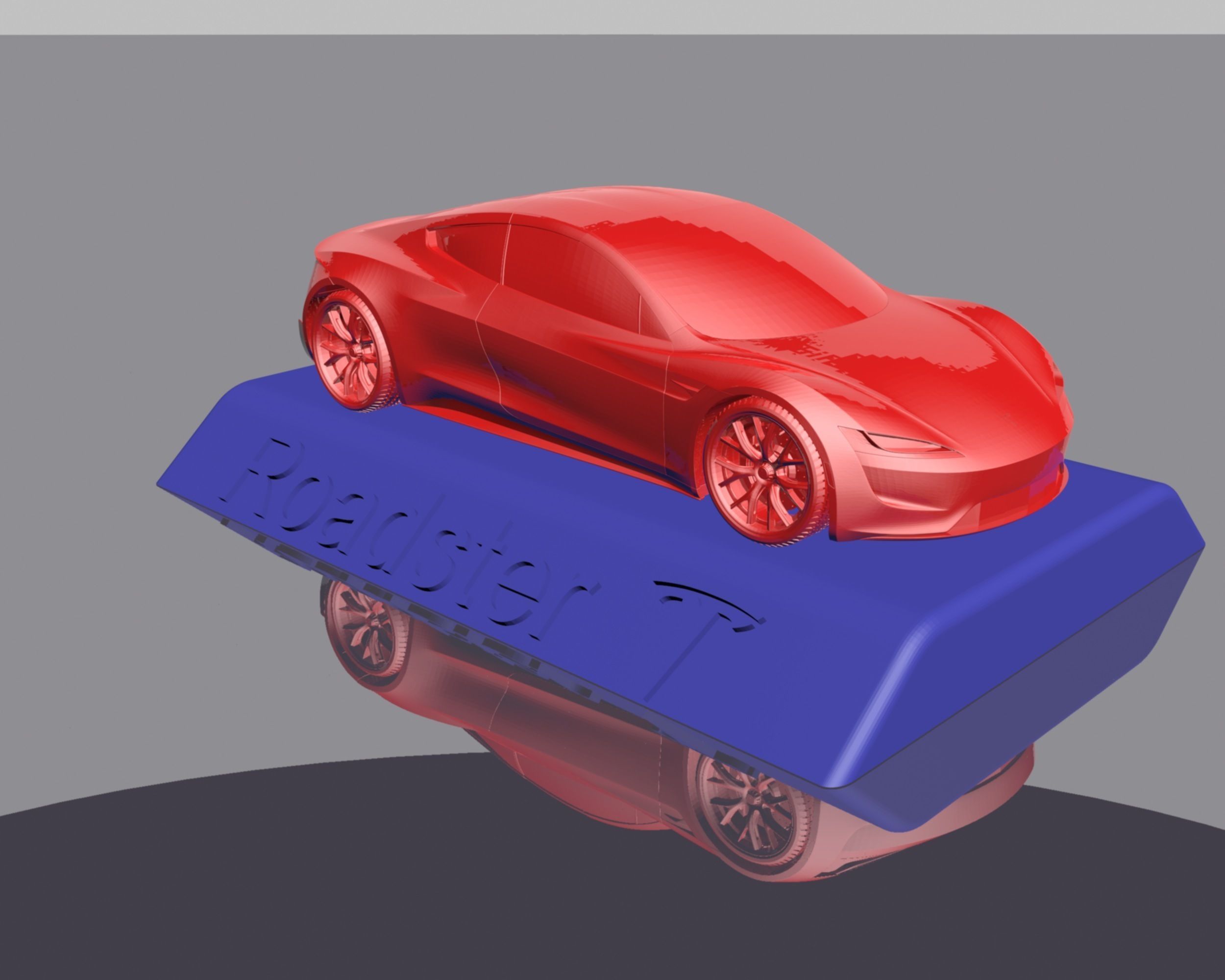 TESLA ROADSTER 2020 FOR 3D PRINTING STL FILES 3D model 3D printable ...