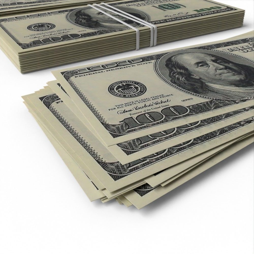 Dollar Bills stack 3D model | CGTrader