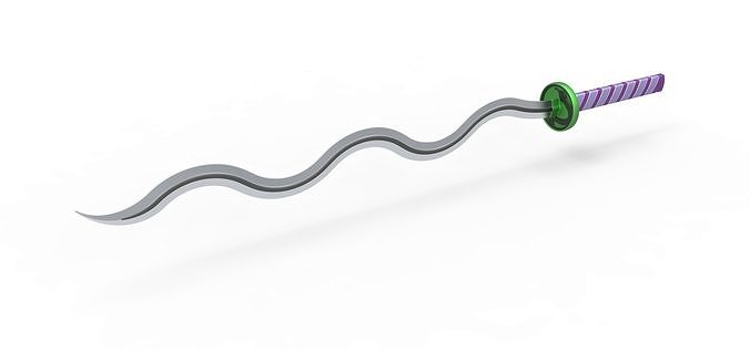 Sword of Iguro Obanai Demon Slayer 3D model 3D printable | CGTrader