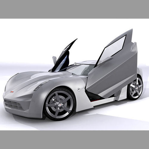 Chevrolet Corvette C7 Stingray Concept 3D Model MAX OBJ 3DS - CGTrader.com