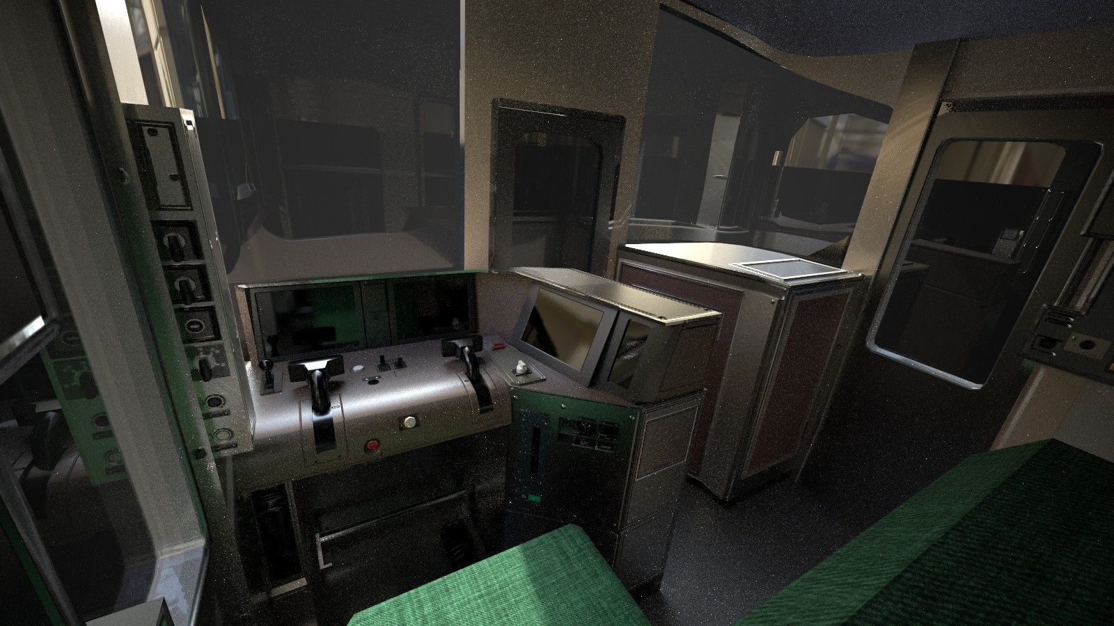 3D model JR 323 Japan Commuter Train 3D Model Full Set VR / AR / low ...