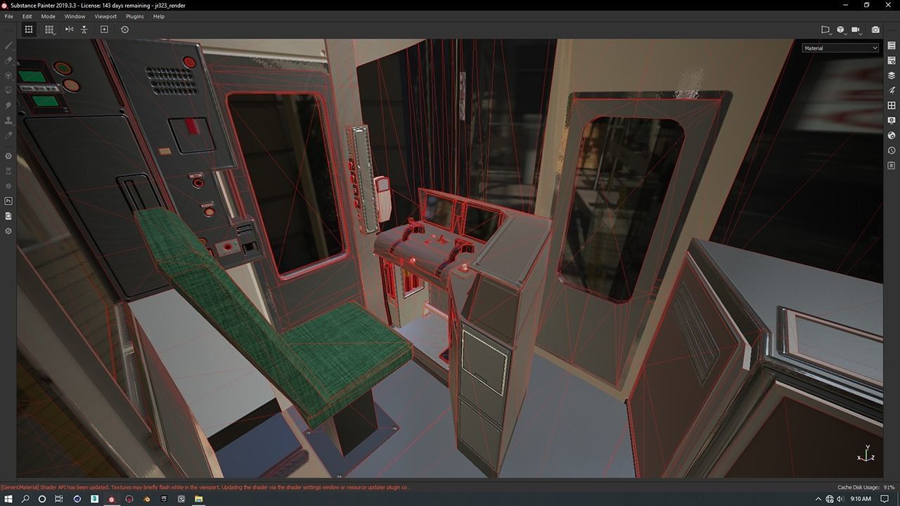 3D model JR 323 Japan Commuter Train 3D Model Full Set VR / AR / low ...