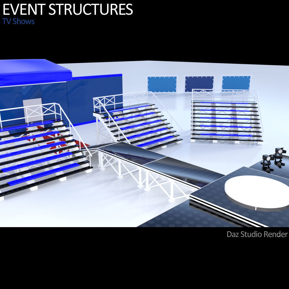 Event Structures 3D model | CGTrader