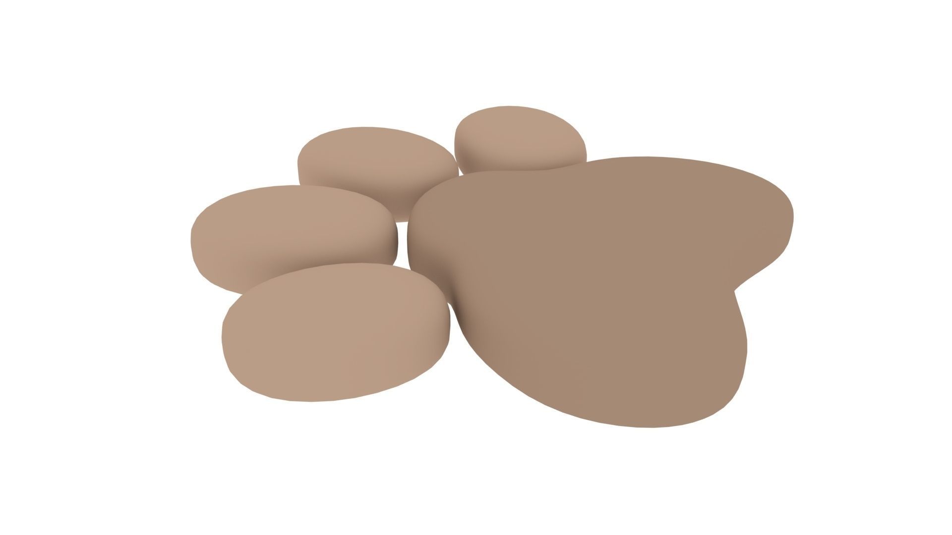 Cats paw Low poly free VR / AR / low-poly 3D model | CGTrader