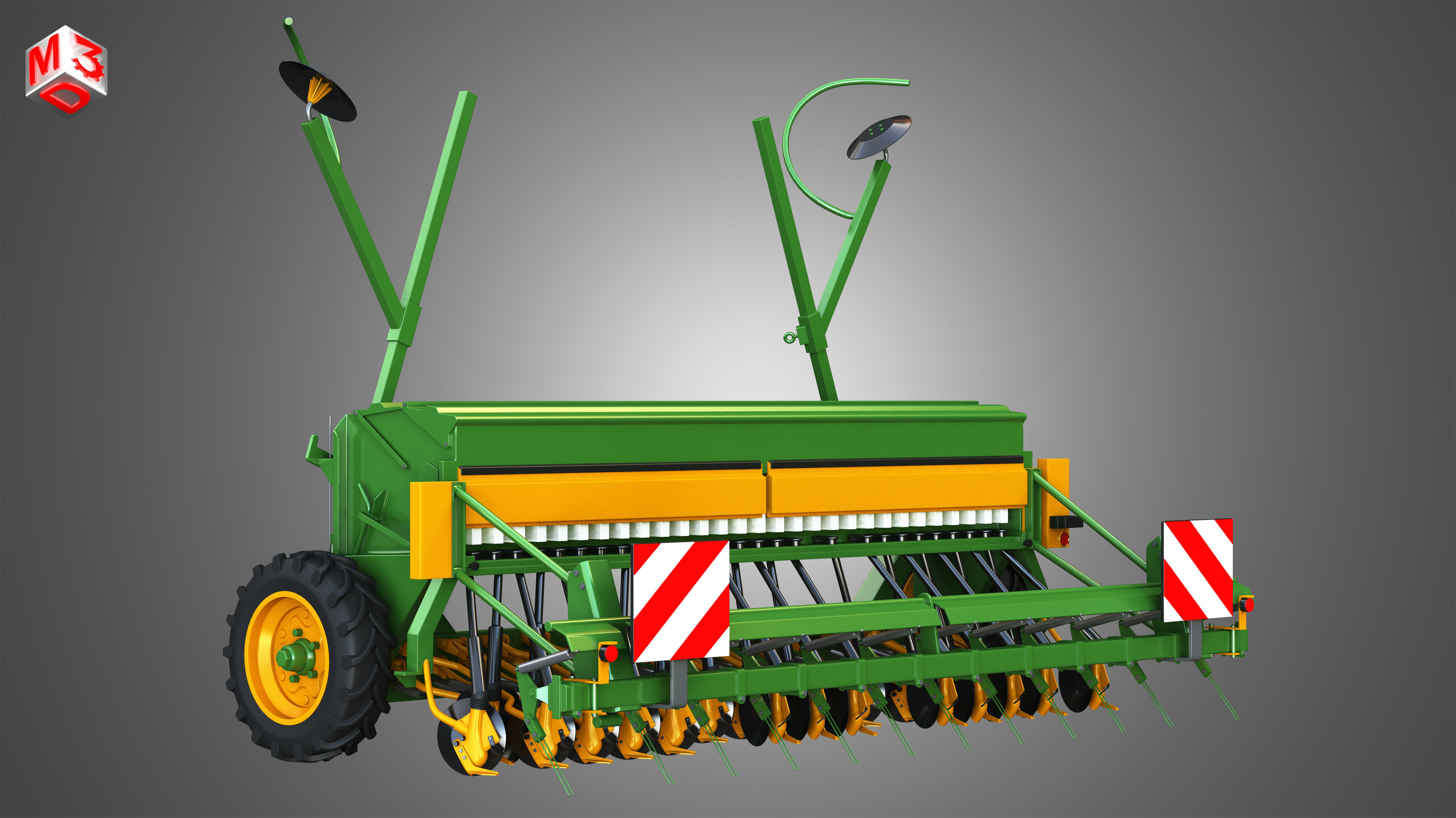 SEED DRILL Amazone D8 30 Super 3D model | CGTrader