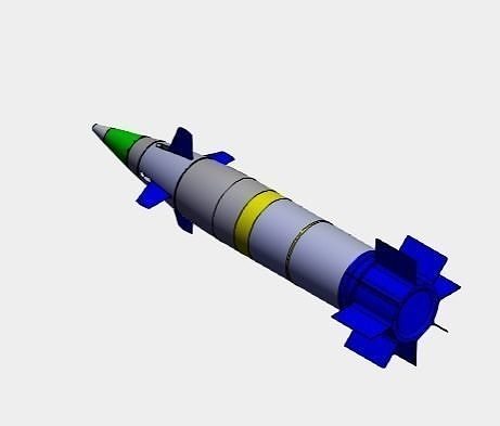 Howitzer Shell Concept 3D model rigged | CGTrader