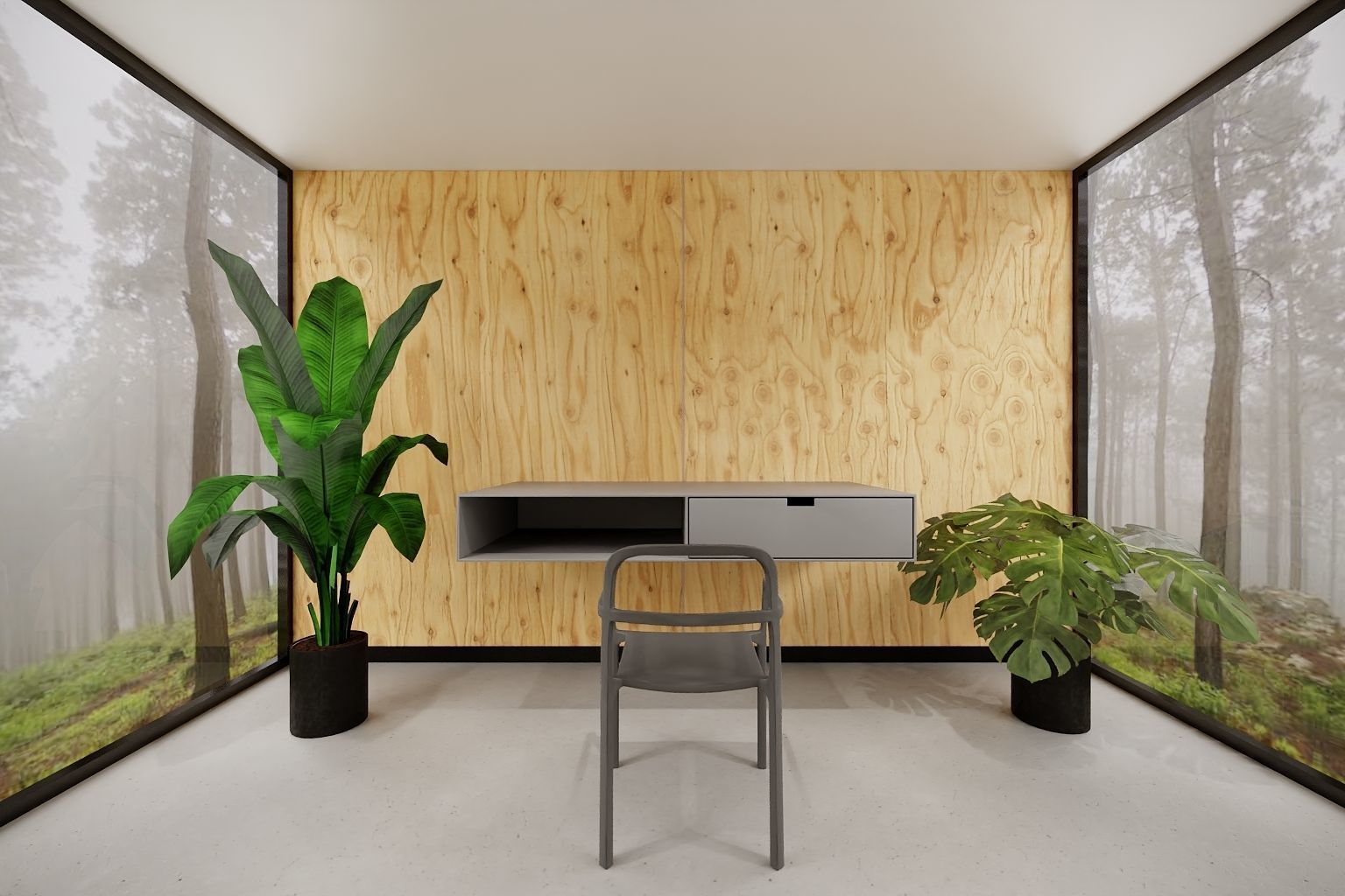 3D model Home Office VR Scene Virtual Desktop 3ds Max Corona Scene VR ...