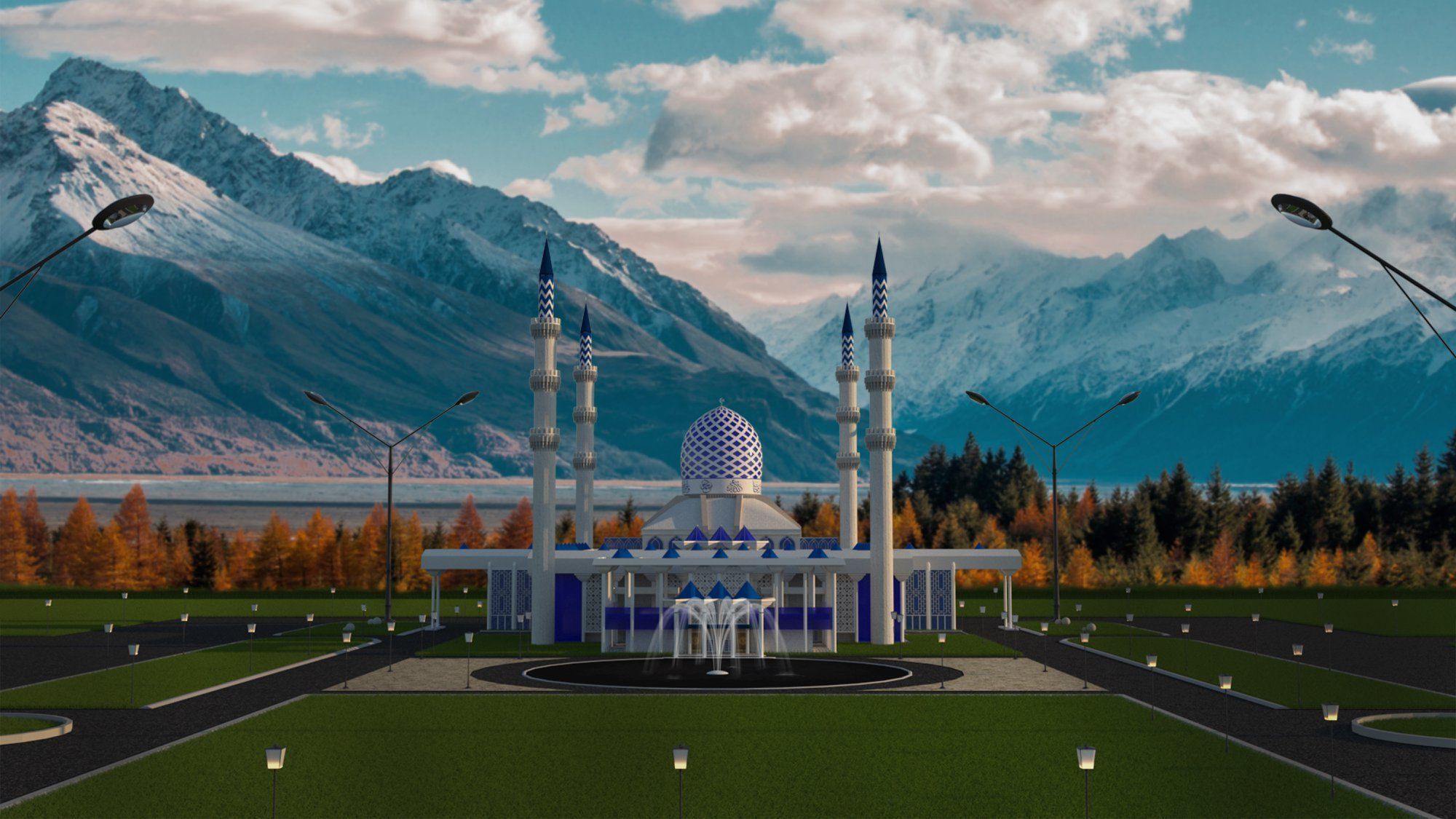 Beautiful Blue Mosque 3D model | CGTrader