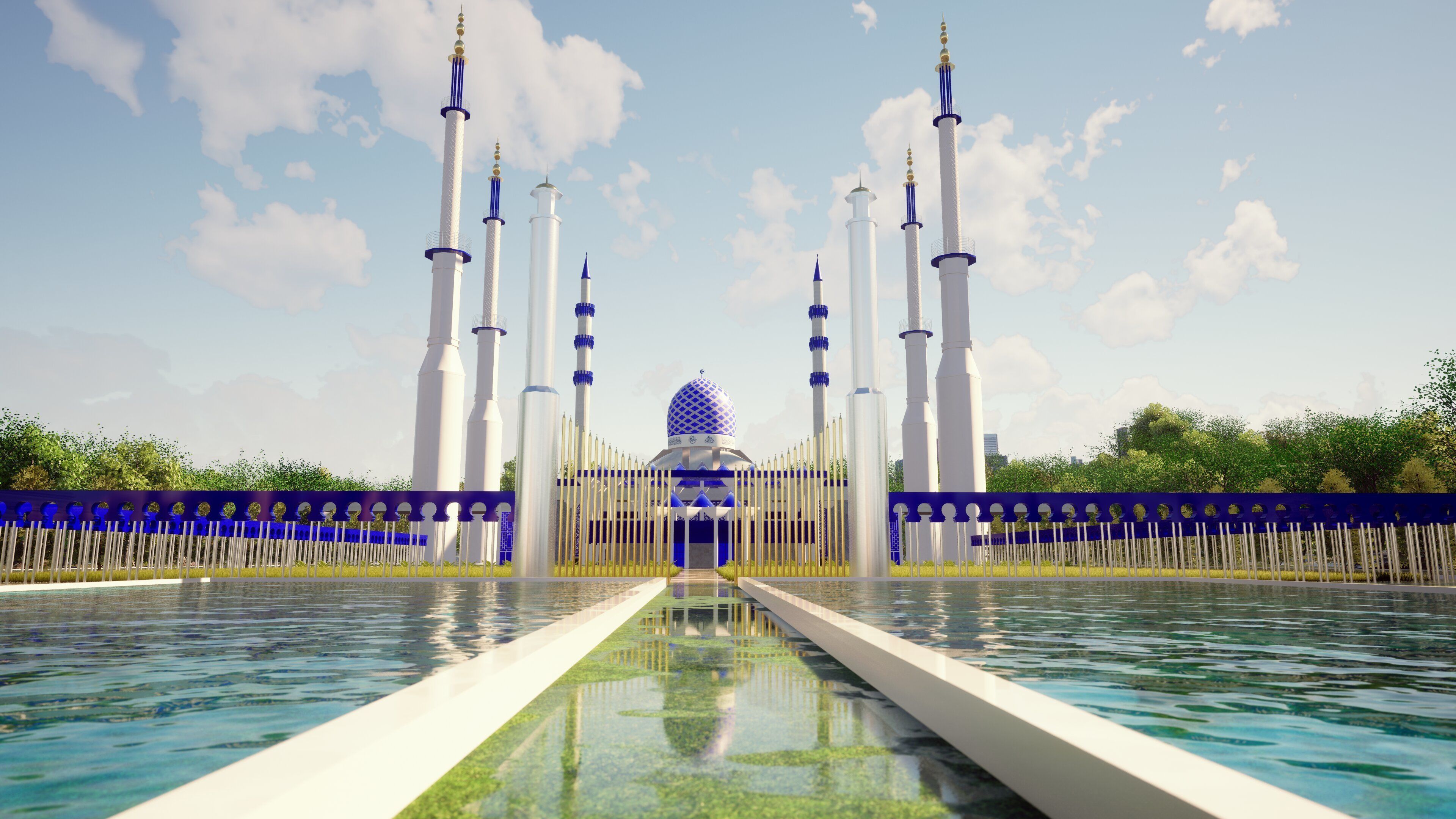 Beautiful Blue Mosque 3D model | CGTrader