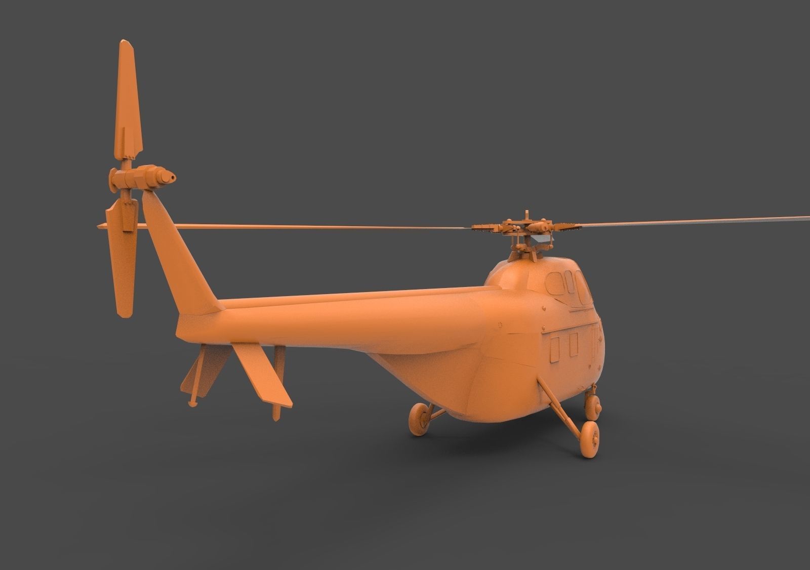 Sikorsky H-19 3D model 3D printable | CGTrader