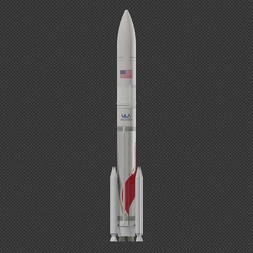 Vulcan rocket 3D model | CGTrader