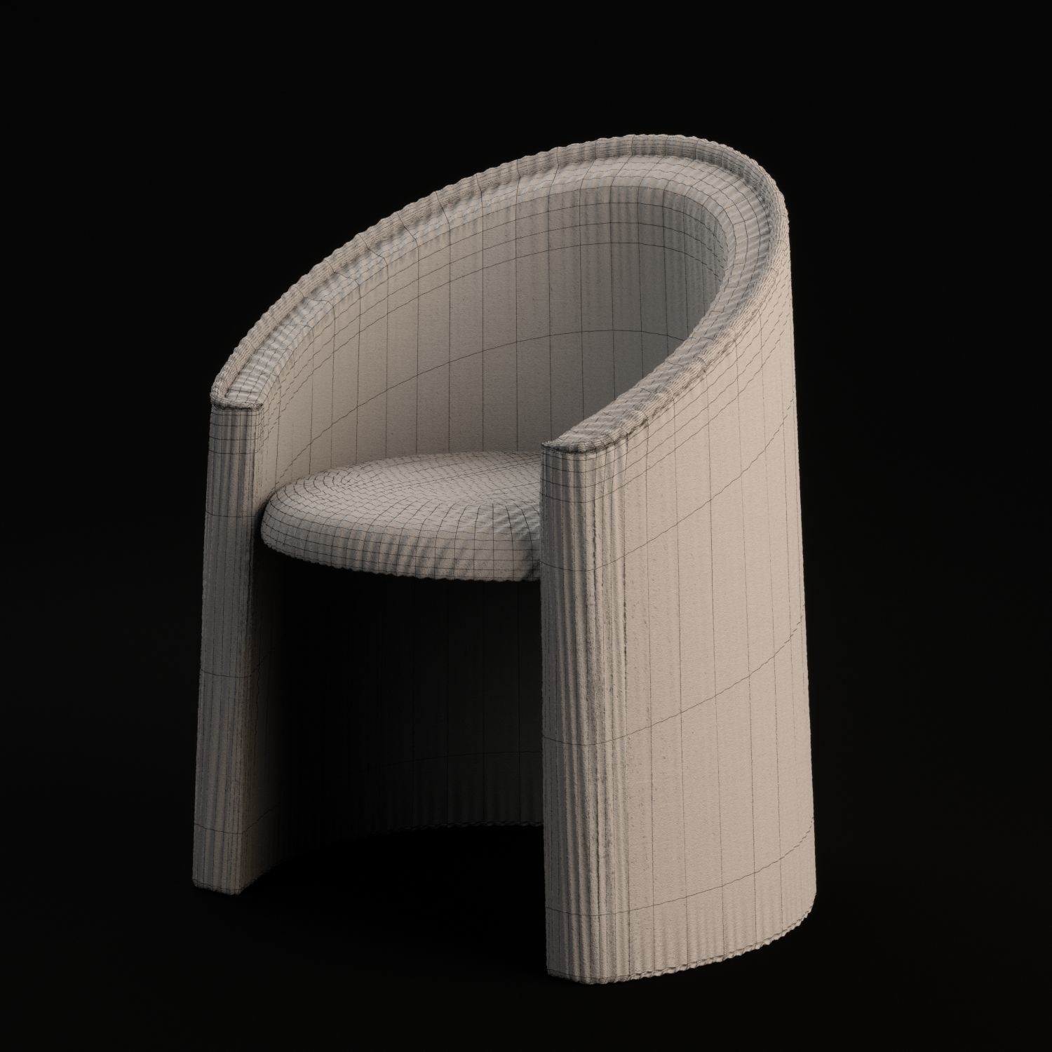 Moroso husk small armchair 3D model | CGTrader