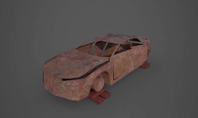 3D model Damaged Car VR / AR / low-poly | CGTrader