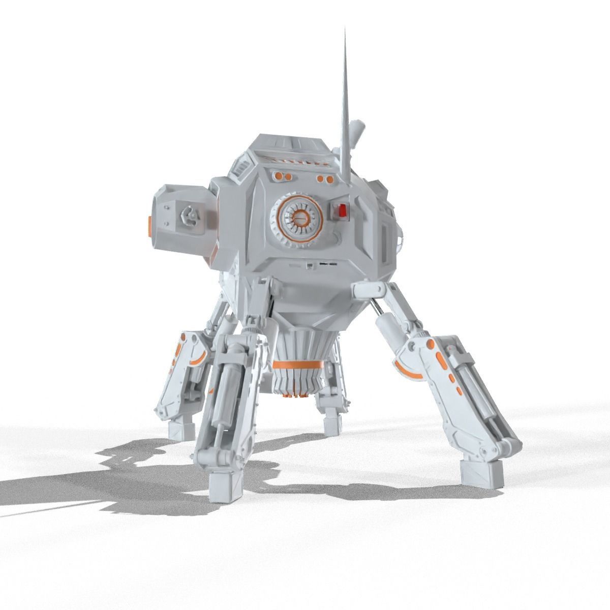 Futuristic Droid Robot free 3D model | CGTrader