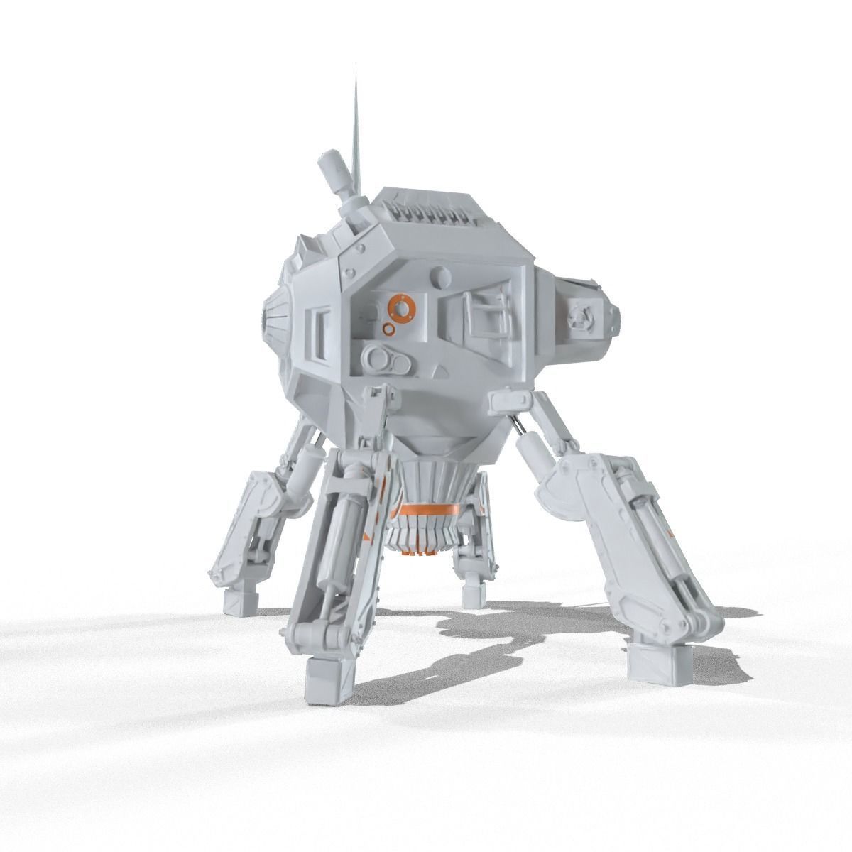 Futuristic Droid Robot free 3D model | CGTrader