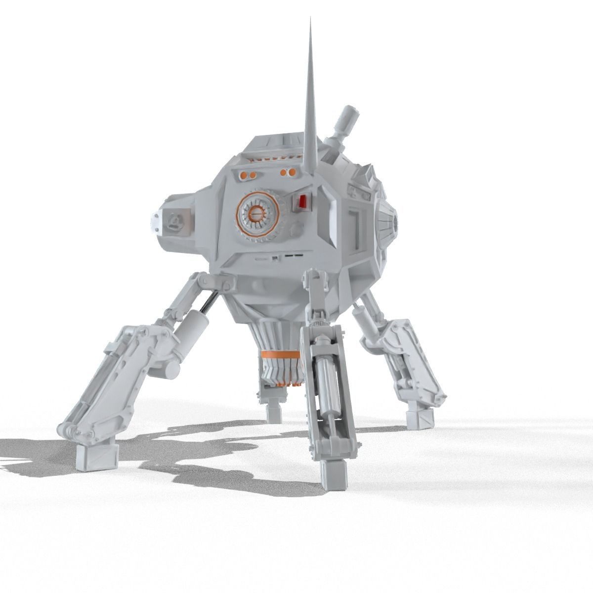Futuristic Droid Robot free 3D model | CGTrader
